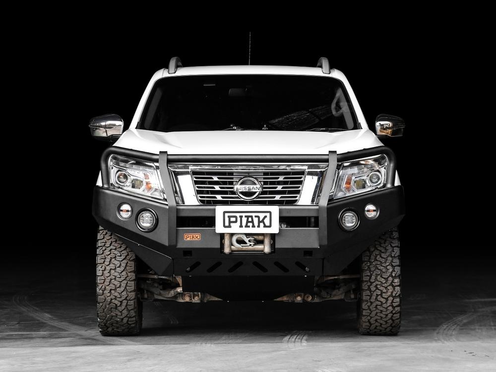 PIAK Premium 3-Loop Bumper Bull Bar Black Recovery Points Bash Plate ...