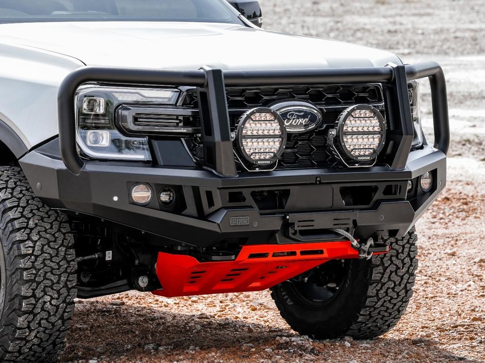 PIAK Genesis 4x4 Front Winch Loop Bumper Bull Bar with Orange Bash ...