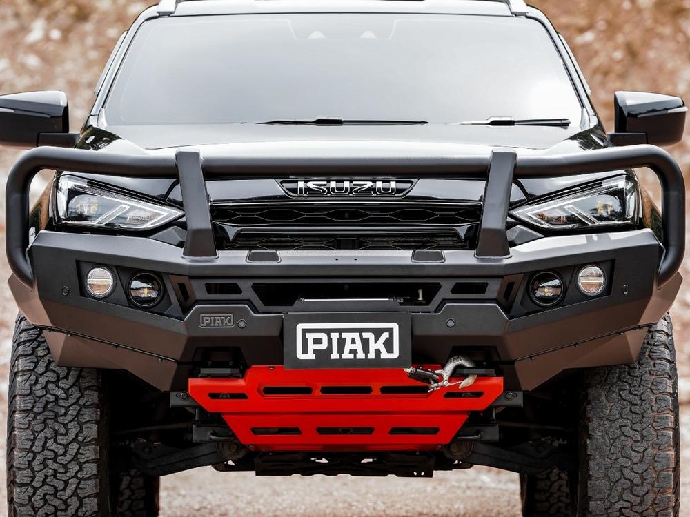 PIAK Genesis 4x4 Front Winch Loop Bumper Bull Bar with Orange Bash ...
