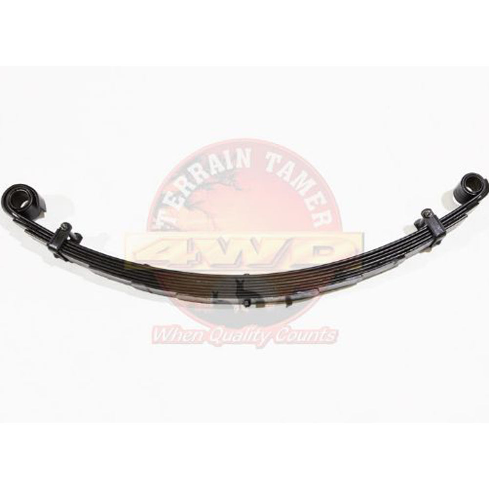 LEAF SPRING FRONT RAISED 50MM TO 70KG WITH BULL BAR