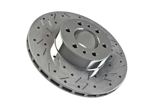 T/T SLOTTED AND DRILLED DISC ROTOR FRONT