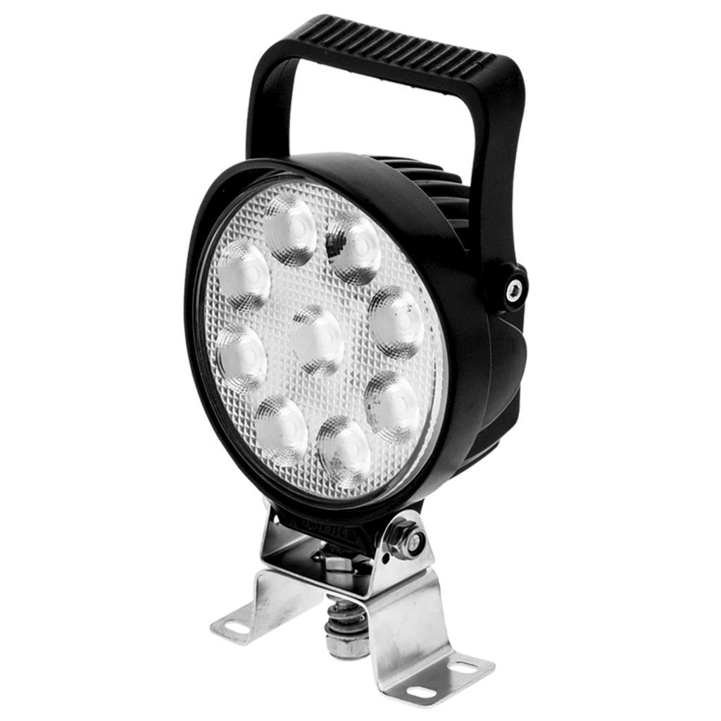 5.2inch Round LED Worklamp With Handle & Switch, 9-36V, 27W, 9 x LEDs ...