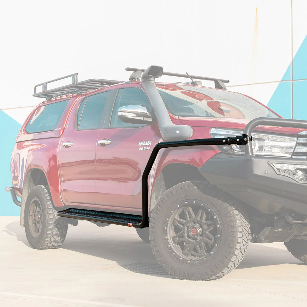 Fortuner 2015-Current 039BSR All Black Side Step and Rail Package (50mm ...
