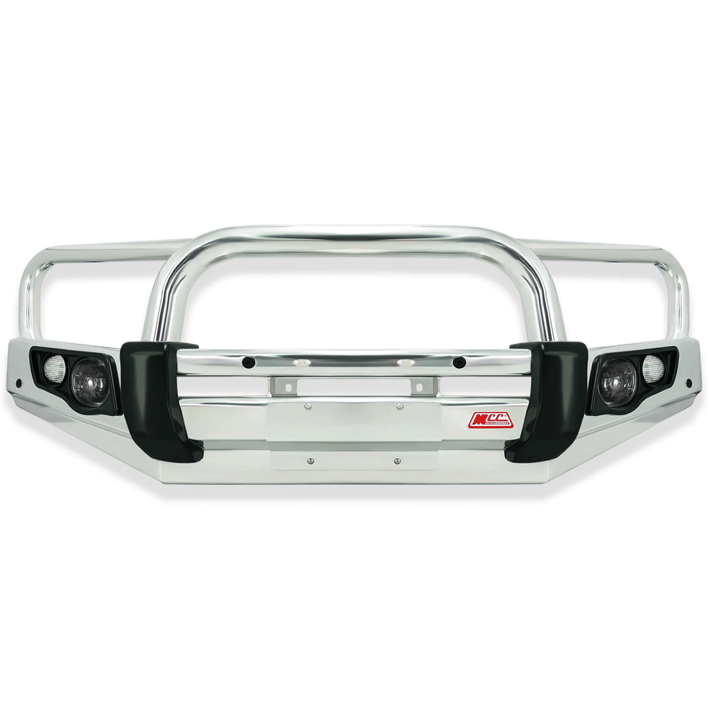 Pajero NS NX NT NW 2006-2021 707-01A Alloy Falcon Bull Bar Triple Loops ...