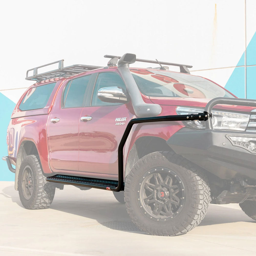 Dmax RG/BT50 TF 2020-Present ABSR808 All Black Side Step and Rail ...
