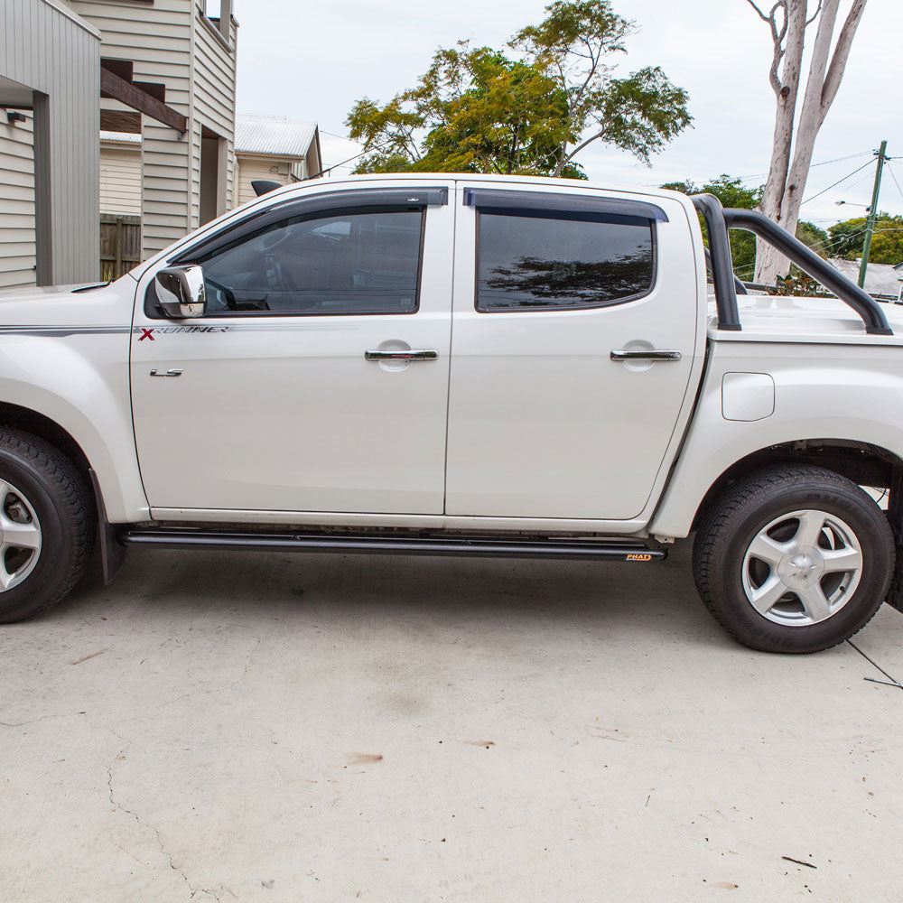 Isuzu D-Max 2012-2020 FLAT Rock Sliders / Side Steps – No Ally Step