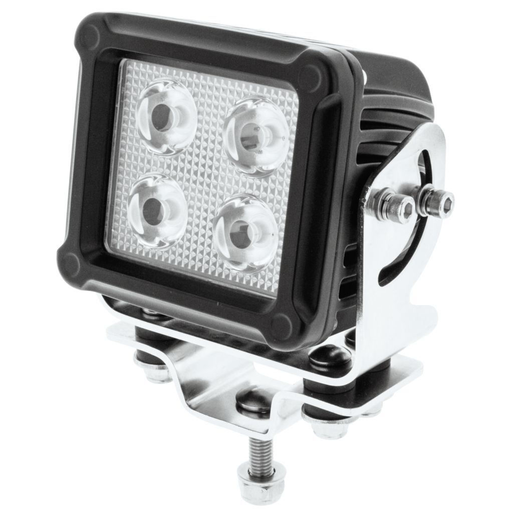 LED SQUARE WORKLAMP FLOOD BEAM 9 - 36V 40W 4 LED's BLACK HSNG 4,150 ...