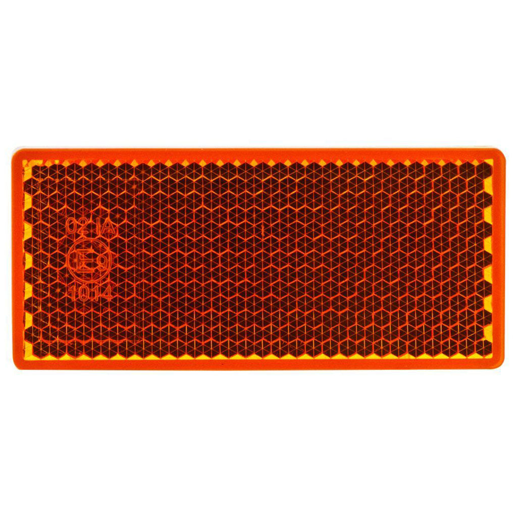 PKT 20 AMBER REFLECTOR 3M™ SELF ADHESVE MOUNTING BASE 70 x 30 x 6mm