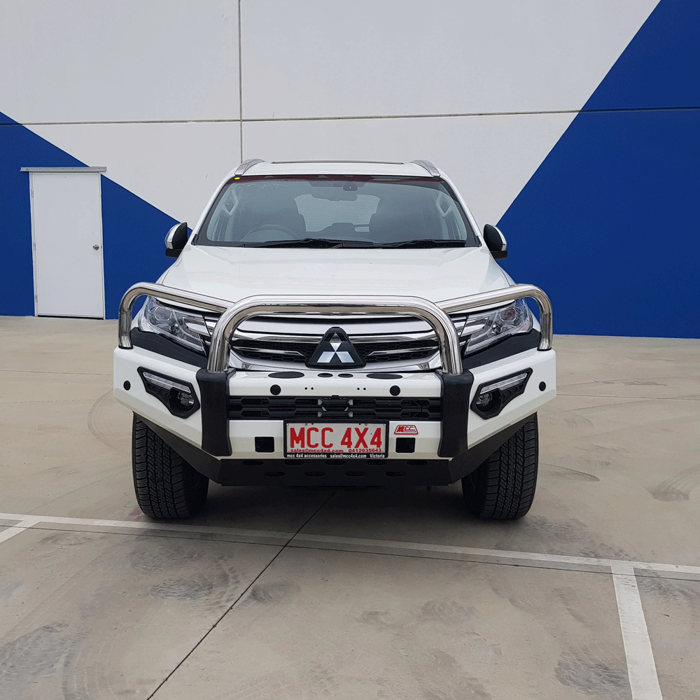 Pajero Sport QE 2015-2020 808-01 Phoenix Bull Bar Triple Stainless ...