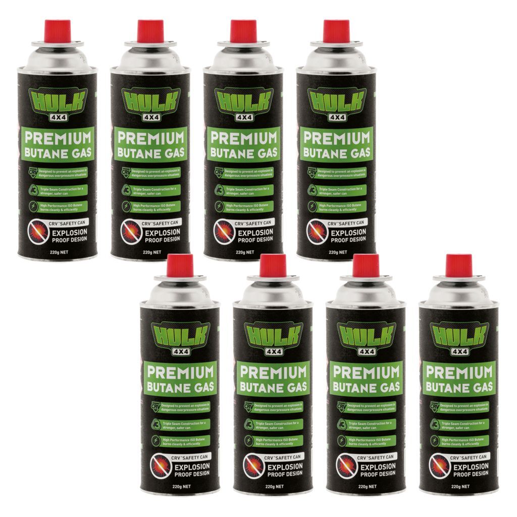 Premium Butane Gas 8 Pack