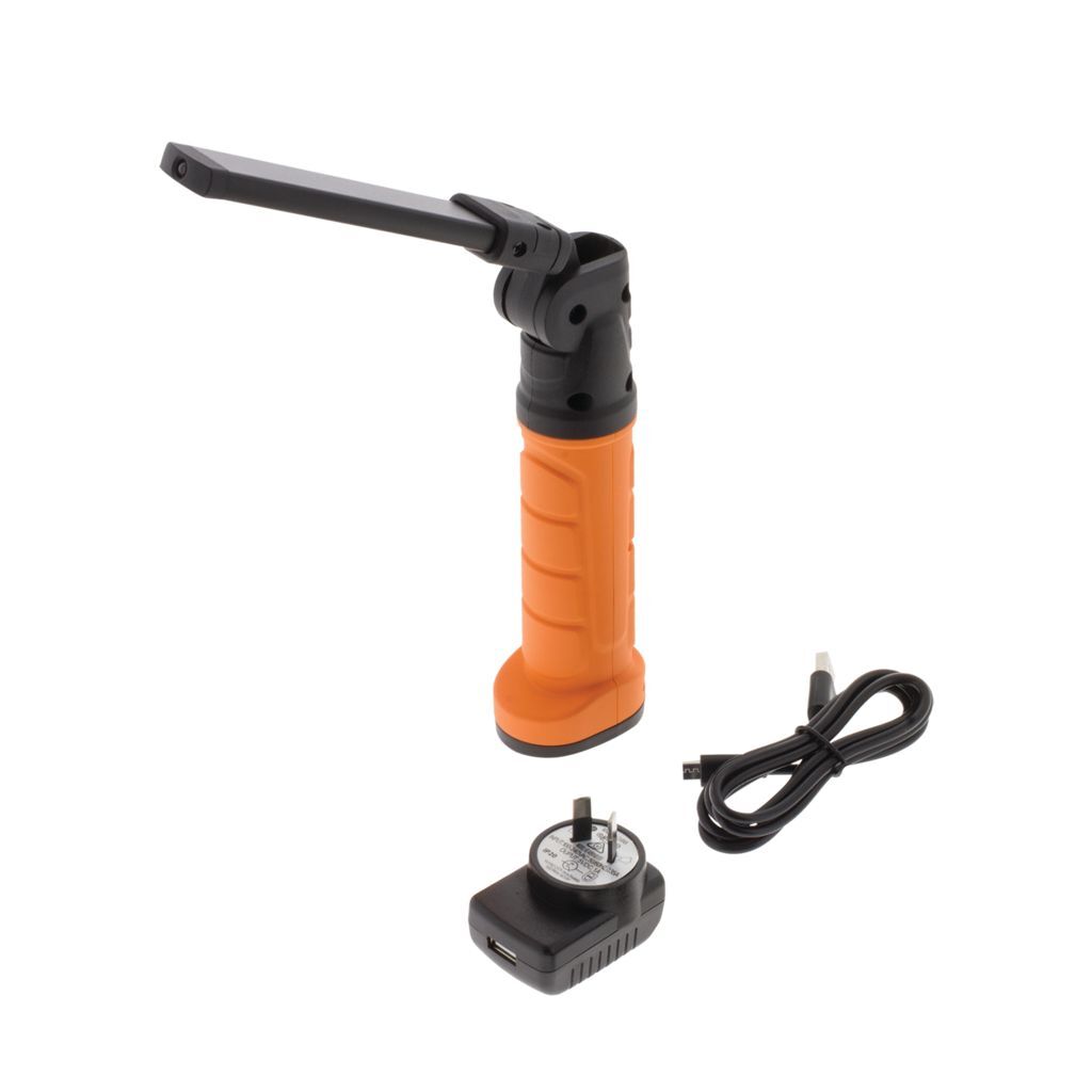 RECHARGBLE COB LED INSPECTION LAMP 600Lmns MAIN 100 Lumens TORCH LI-ION ...