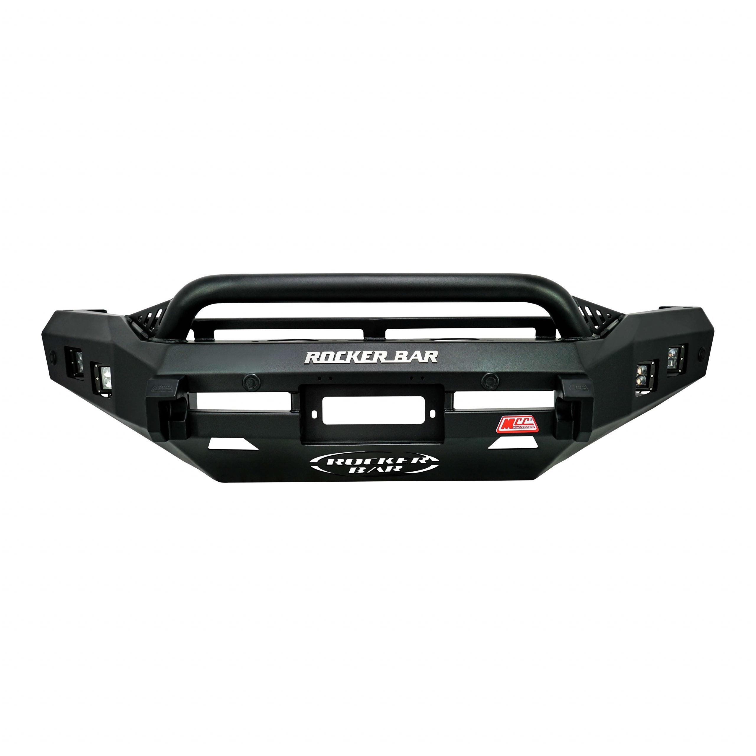 MCC Rocker Black Bullbar Single Loop Inc Fog Lights (Mitsubishi Triton ...