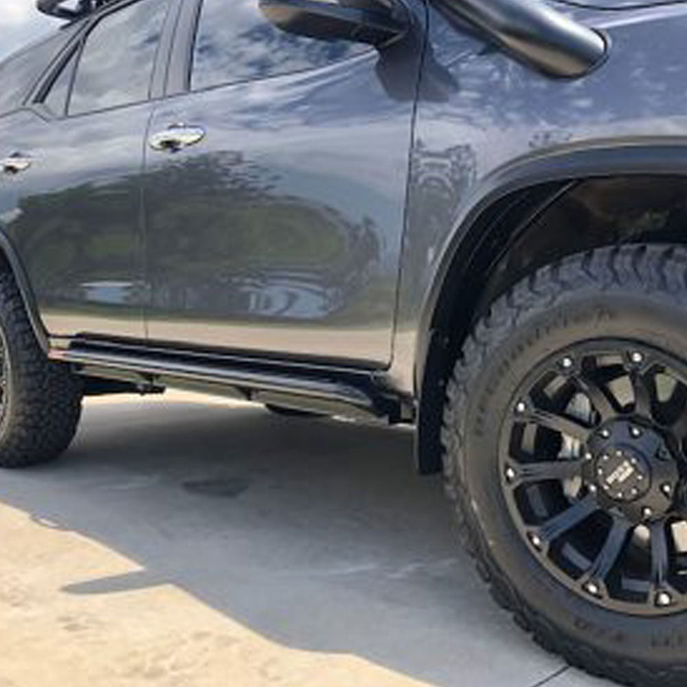 Suitable For Toyota Fortuner ANGLED Rock Sliders / Side Steps – P/C ...
