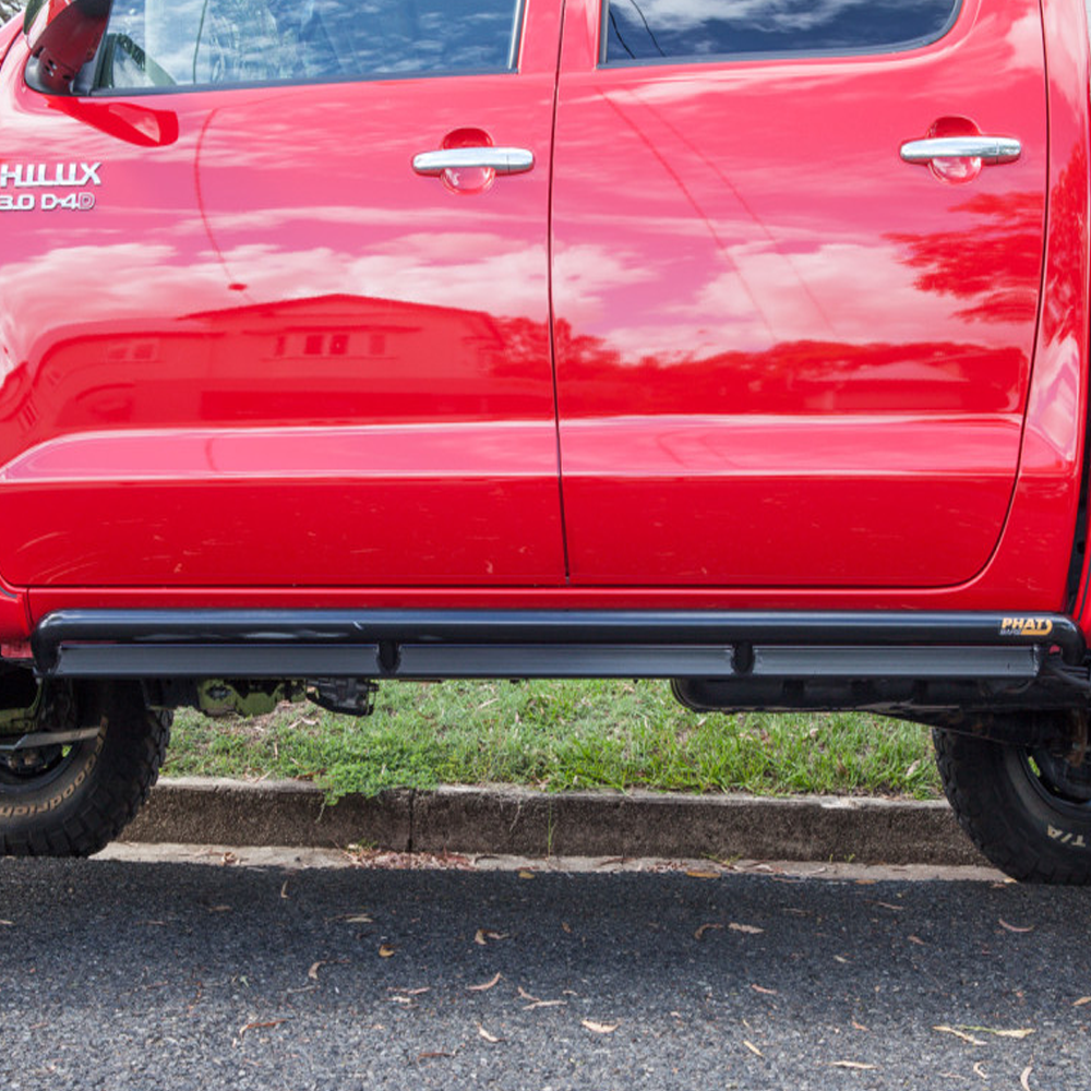 Suitable For Toyota Hilux N70 ANGLED Rock Sliders / Side Steps ...
