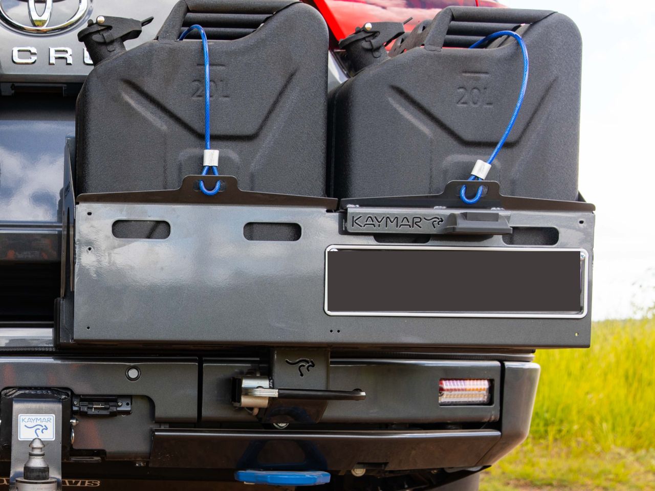 Kaymar Dual Jerry Can Holder - Right To Suitable For Toyota Landcruiser ...