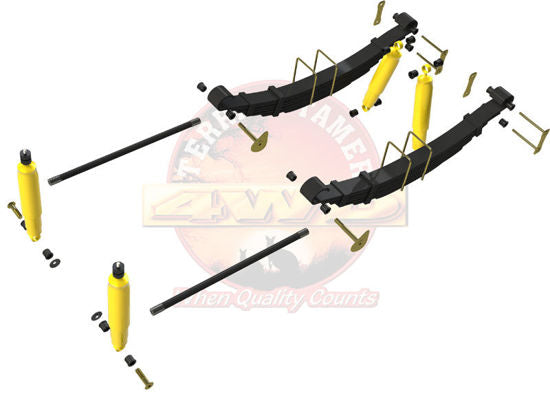 SUSP.KIT INC SHOCKS SPRGS BUSHES PIN KITS TORSION BAR U-BOLT