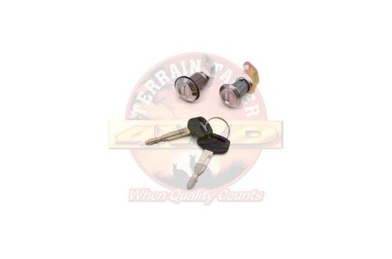 DOOR LOCK BARREL & KEY SET R/H & L/H STEEL DOOR